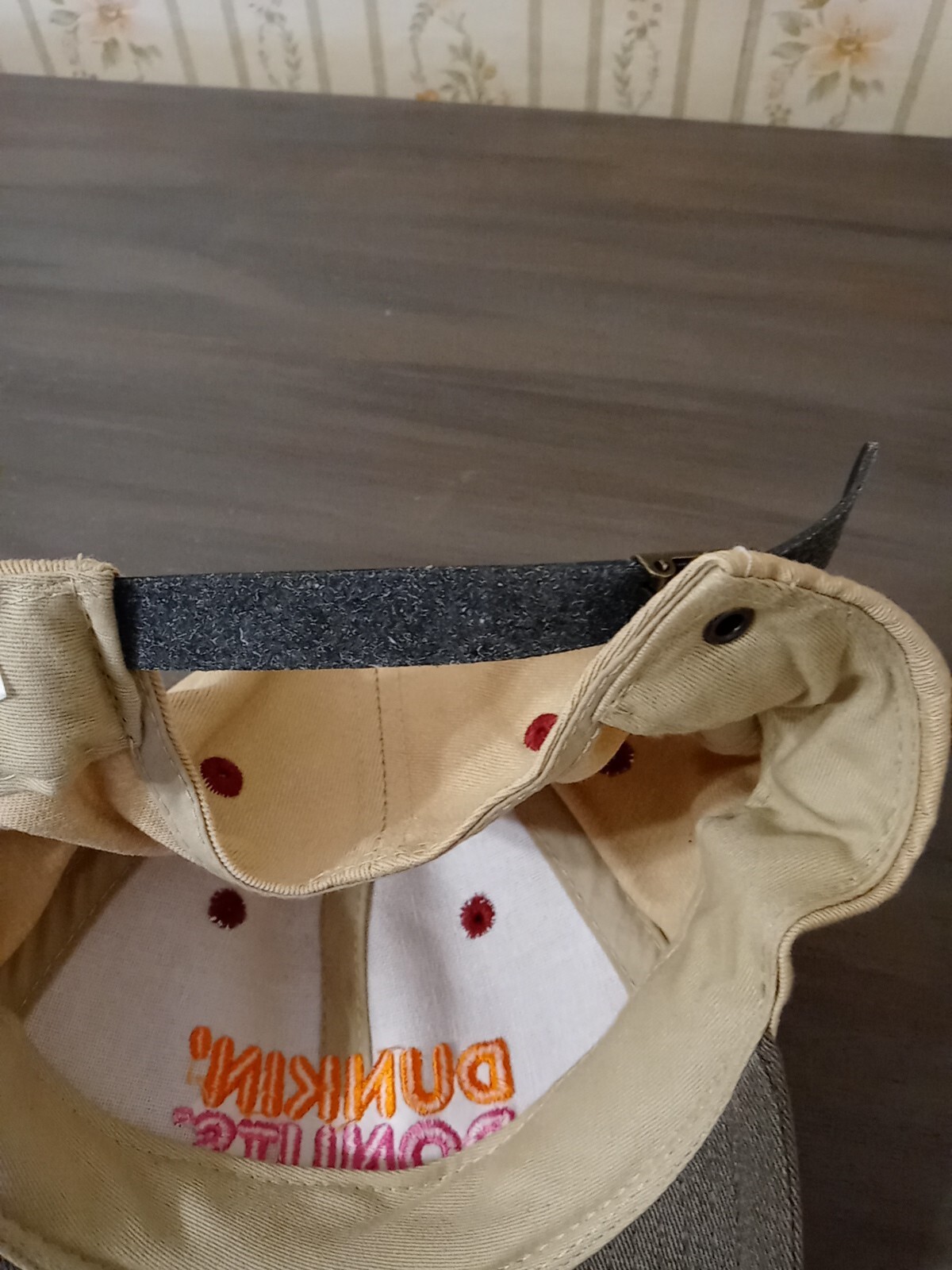 Vintage Dunkin' Donuts Logo Strapback Two-Tone Tan/Br… - Gem