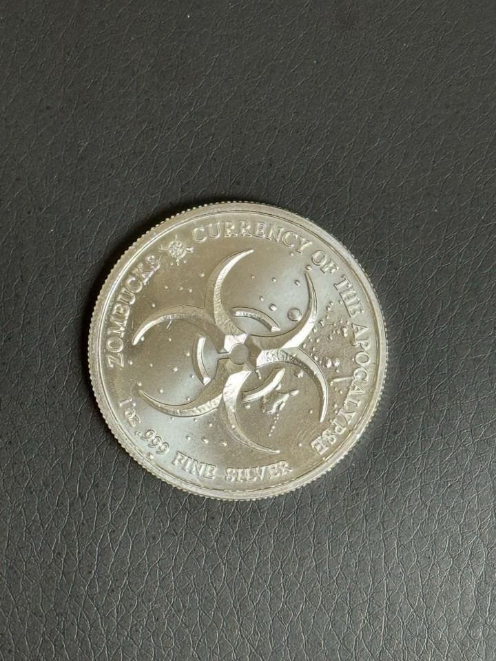 2019 Zombucks Currency of the Apocalypse Silver 1oz Round - Starving | eBay