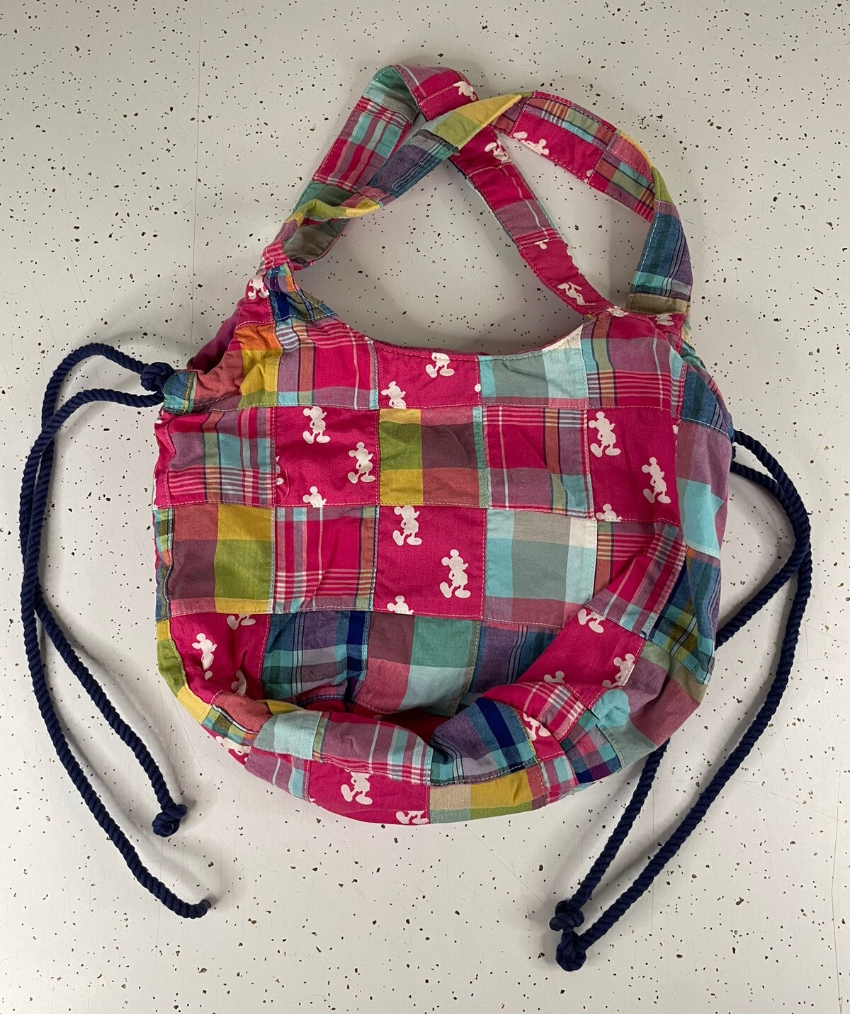 Disney Parks RARE Pink Patchwork Mickey Mouse Hobo Bag Purse | eBay