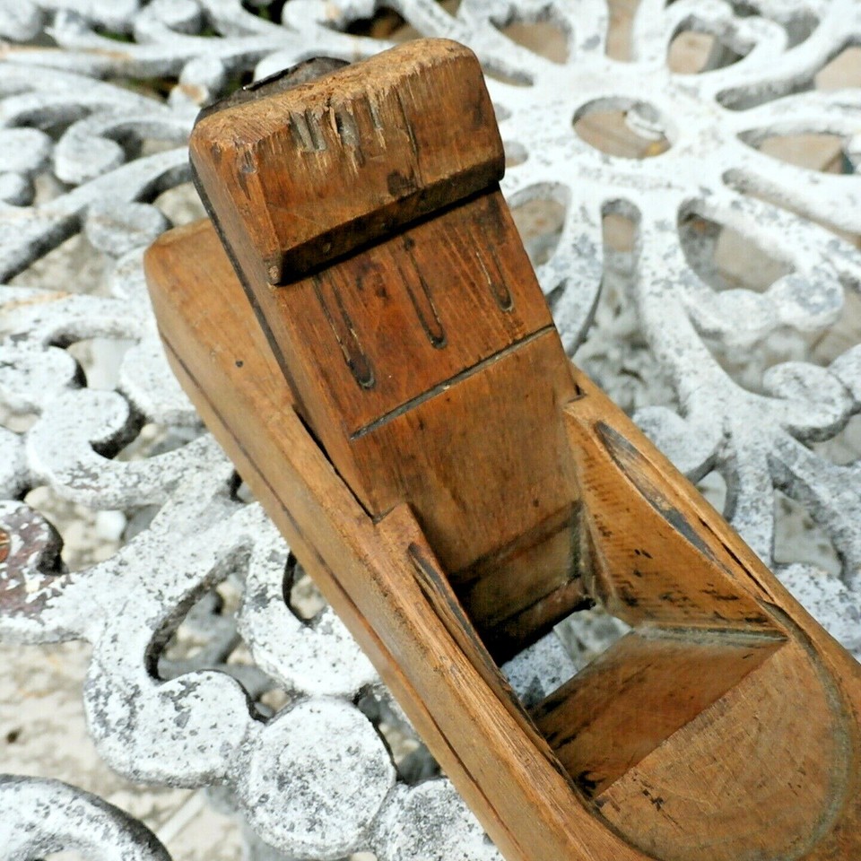 Antique Vintage Handmade Wood Carpenter Tool Primative Woodworking Hand ...