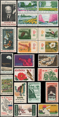 1969 U.S. Commemorative Stamp Year Set, #1365-1386, MNH, OG, 22 stamps ...