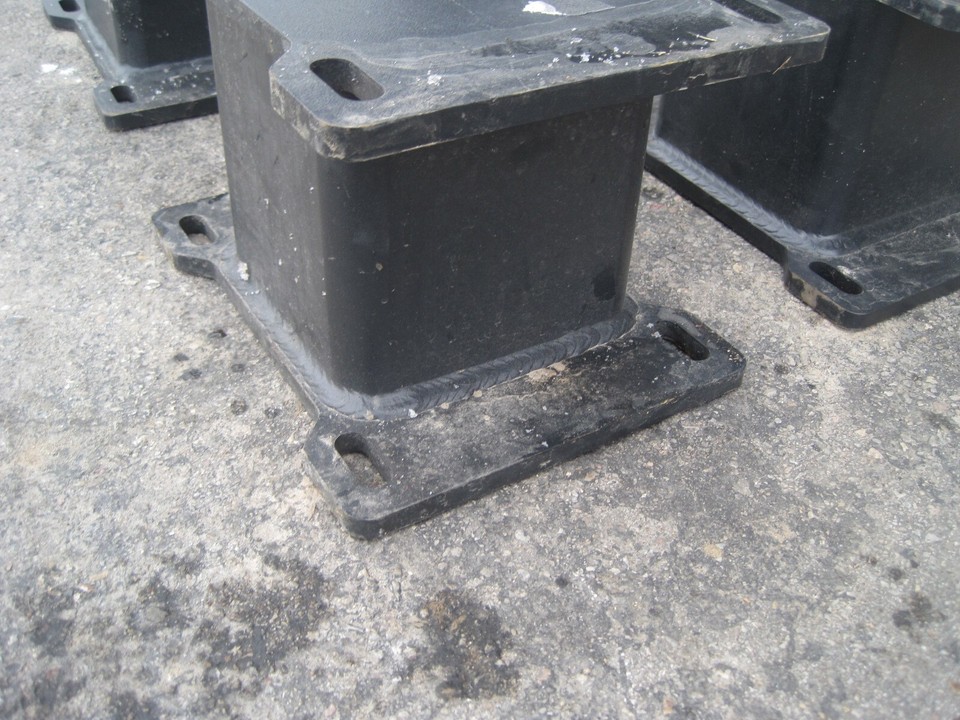 4 Large Vibratory Plate Compactor Rubber Isolator Shock Mount Black 8 ...