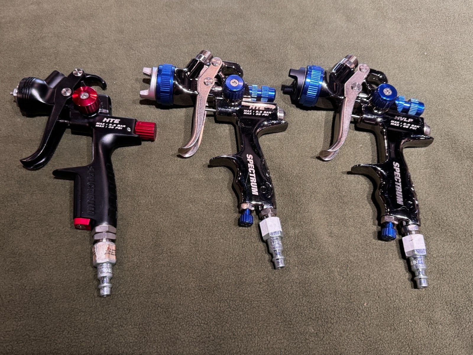 Spectrum Spray Guns HTE HVLP Lot of Three | eBay