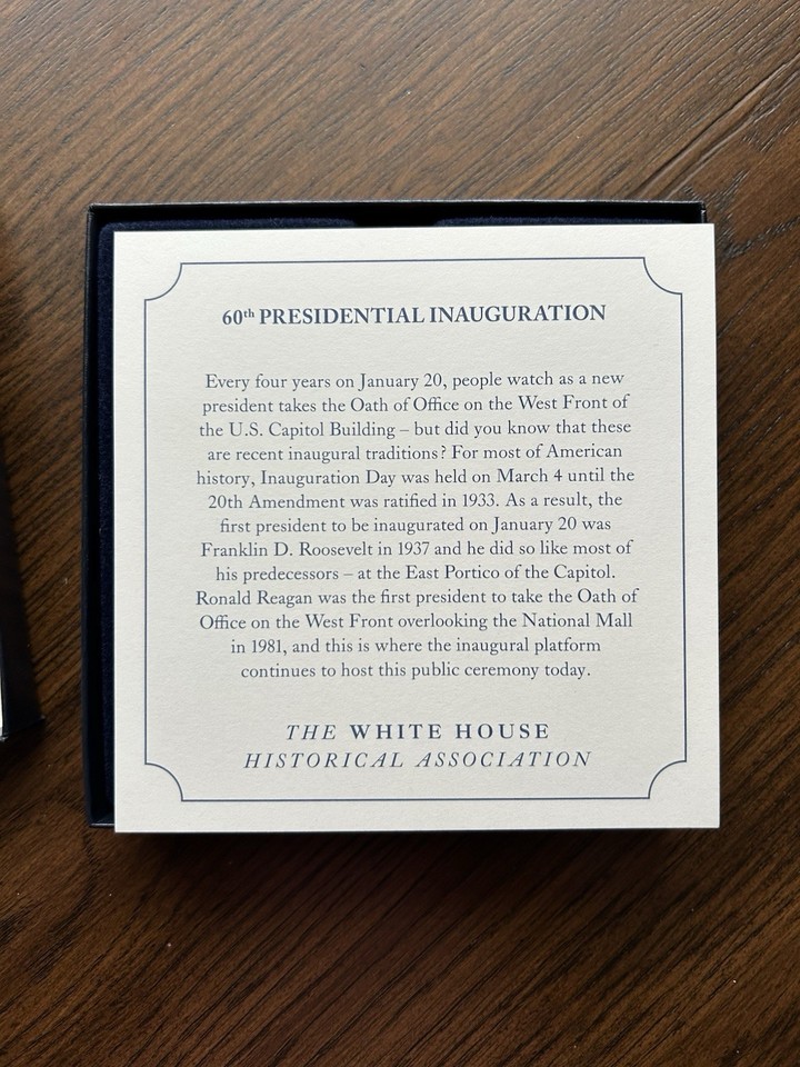 2025 60th Presidential Inauguration Commemorative Ornament Donald Trump ...