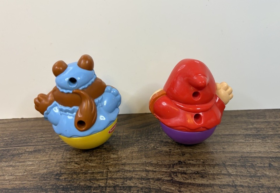 Weebles Wobbles Little Red Riding Hood Big Bad Wolf Figure Set Nursery ...