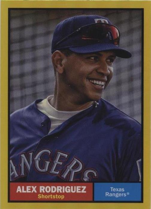 2024 Topps Archives - 1961 Topps Alex Rodriguez #68 Yellow Foilboard ...