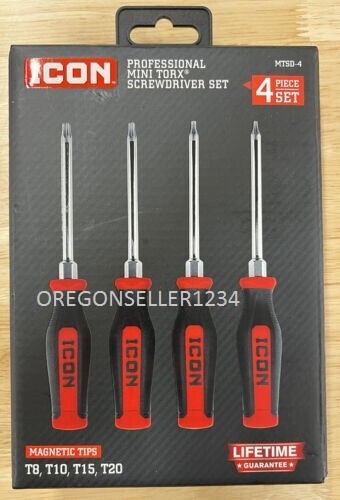 BRAND NEW ICON Mini TORX High Quality Heavy Duty Screwdriver Set 4 ...