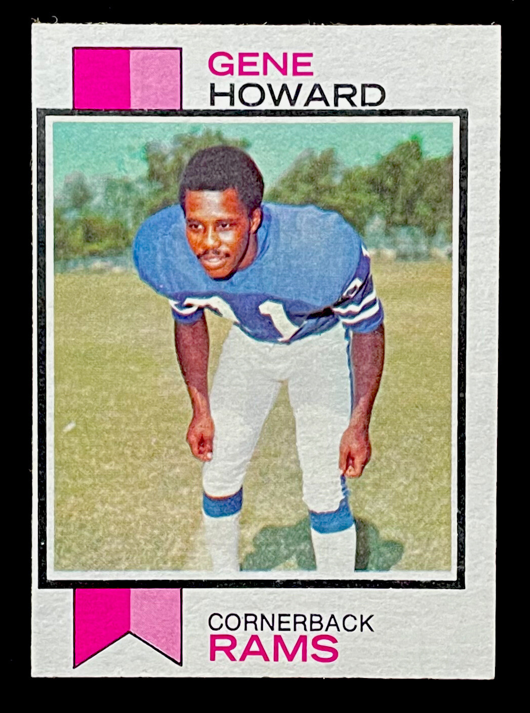1973 Topps #324 Gene Howard - Los Angeles Rams - Vintage Football Card ...