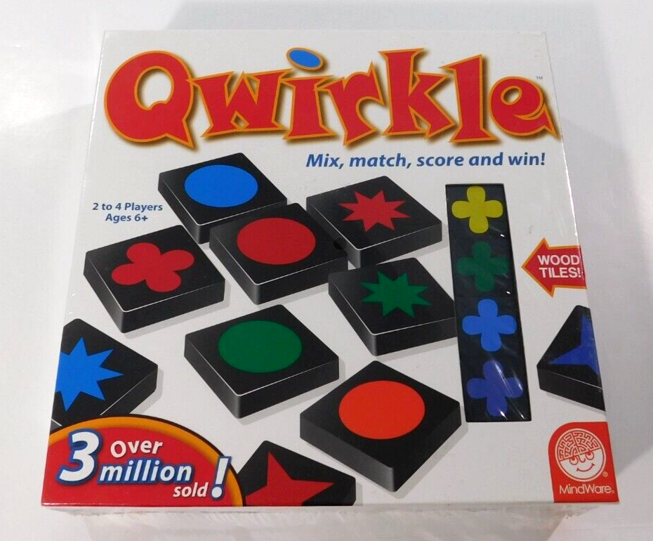 NEW Qwirkle Board Game 2015 Mindware Wood Tiles Ages 6+ 2 to 4 Players ...