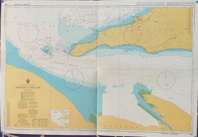 Admiralty 481 TRINIDAD AND VENEZUELA SERPENT'S MOUTH CHART MAP NAUTICAL ...
