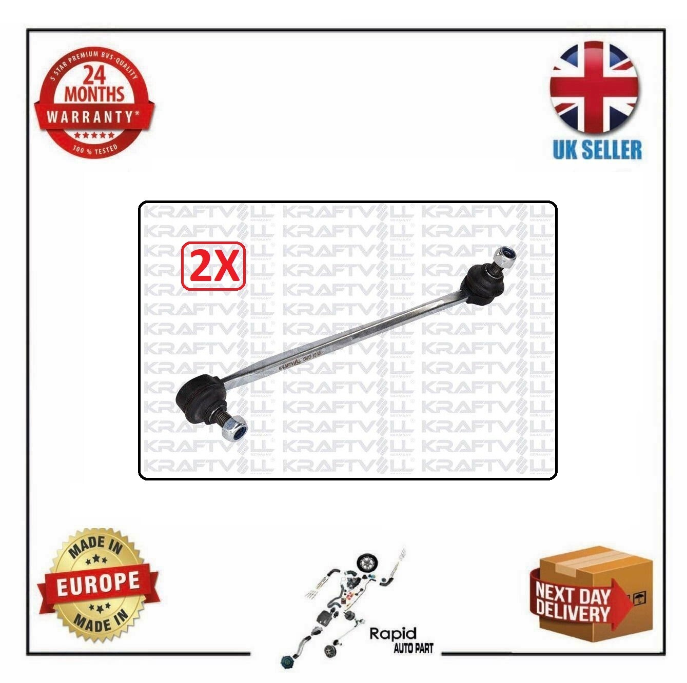 2X Stabiliser Anti Roll Bar Drop Links Front For Vw Audi Skoda Seat ...