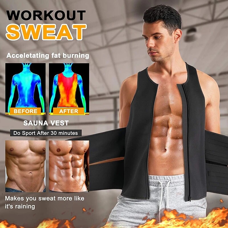 Gynecomastia Compress Tank Top Men's Slimming Body Shaper Vest Sport ...