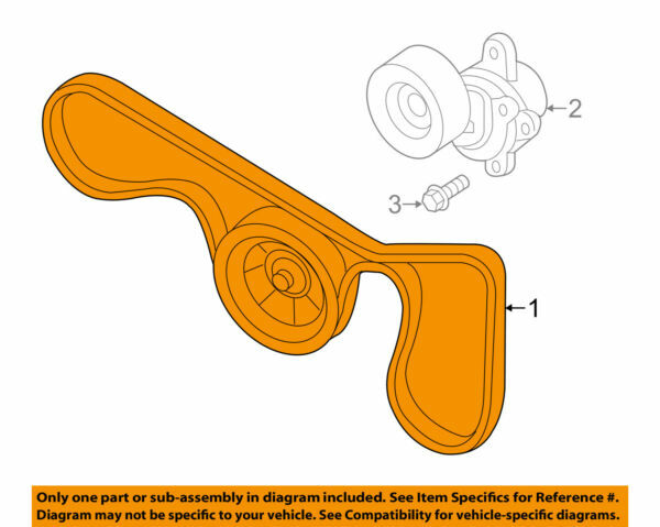 11720-3WS0B Nissan Belt-fan & alternator 117203WS0B, New Genuine OEM ...