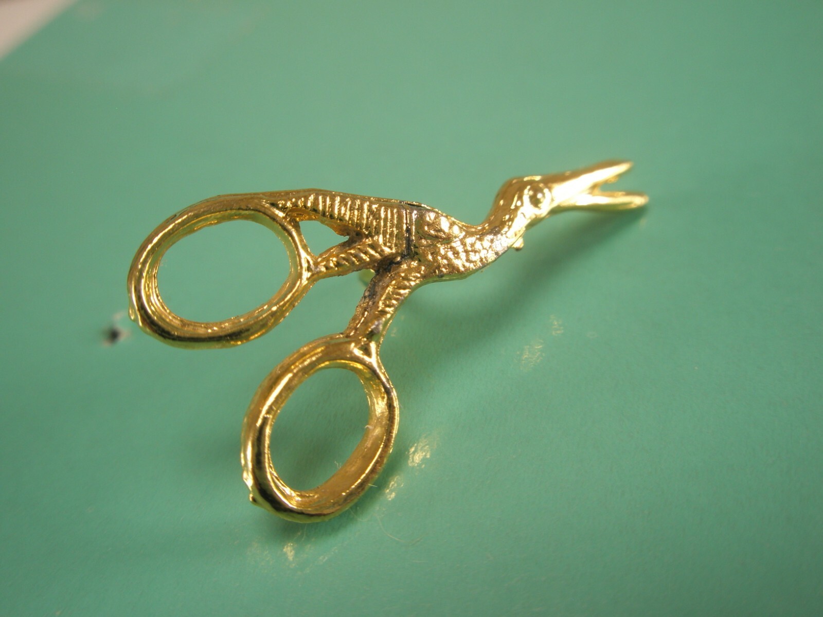 Open Mouth Beak Stork Bird Scissors Vintage Tie Tack … - Gem