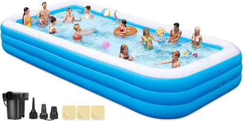 Extra Large Inflatable Pool for Adults, 180"x76"x22" Oversized ...
