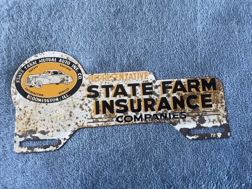 State Farm Mutual Auto Insurance License Plate Topper Bloomington IL ...