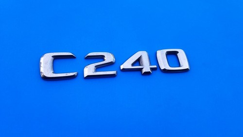 94-07 MERCEDES C240 REAR TRUNK GATE LID CHROME EMBLEM LOGO BADGE SYMBOL ...