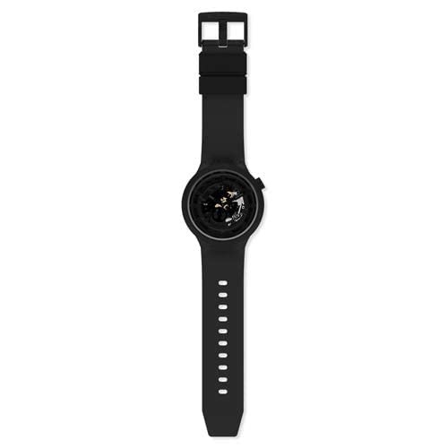 Swatch Bioceramic Quartz Black Dial Men's Watch SB03B100 Shipped from ...