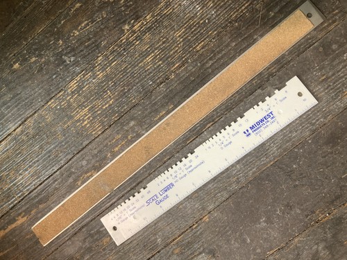 Miniature Scale Lumber Gauge #1124 Midwest Products + Stainless Steel ...