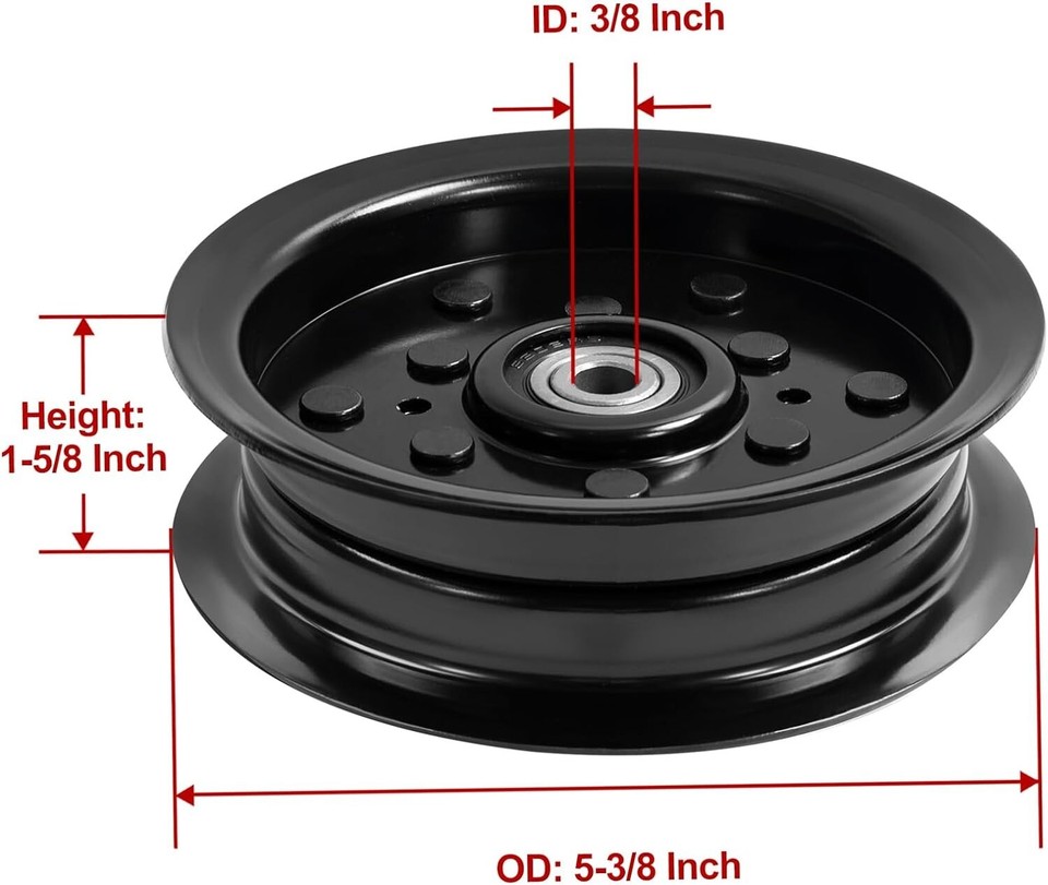Flat Idler Pulley 54" For Husqvarna YTH26K54 YTH26V54 YTH2754 Z254 ...
