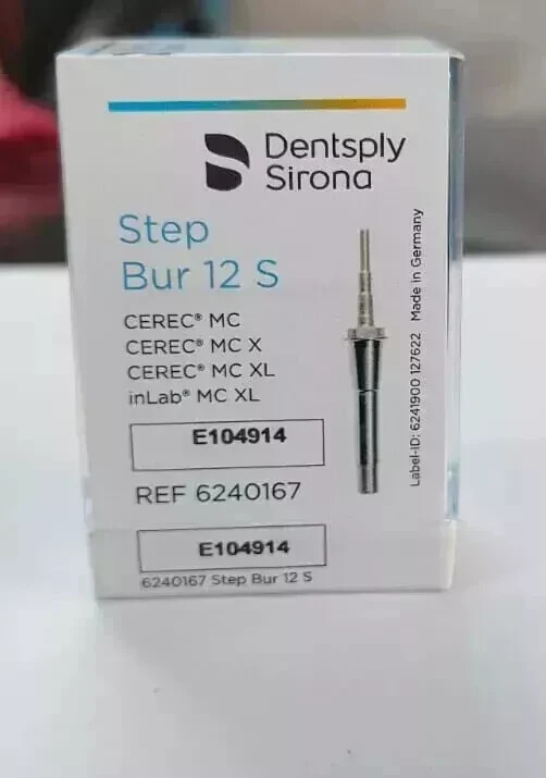 Sirona CEREC Milling Step Bur 12S # 6240167 For CEREC Step Bur Pack of ...