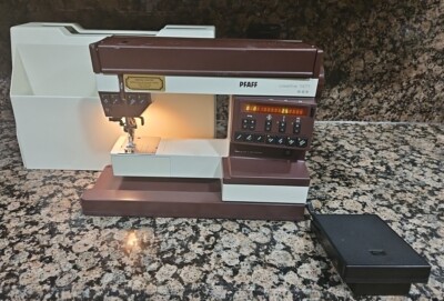 Pfaff Creative 1471 Sewing Machine with Foot Pedal, Hard Cover and ...