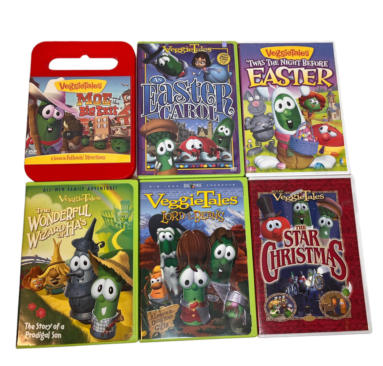 Veggie Tales DVD Lot of 6 Christian | Grelly USA