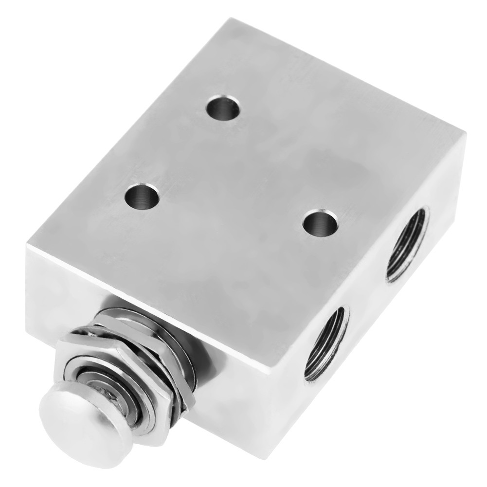 Pneumatic 2 Position 3 Way Spring Return Button Valve TAC2-41P New | eBay