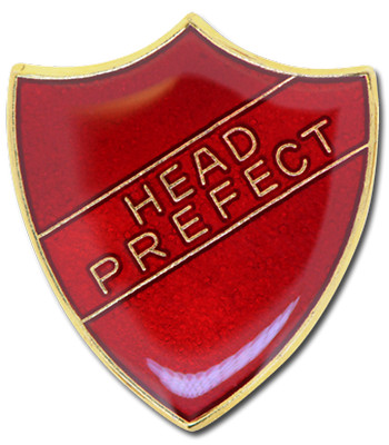 Head Prefect Pin Badge in RED Enamel Shield | eBay