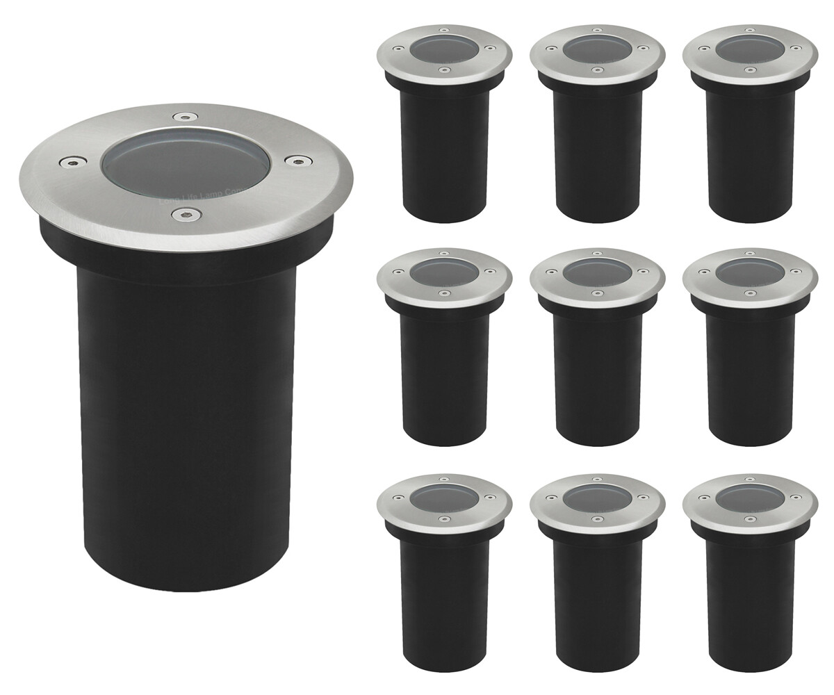 IP67 Ground Walkover Light GU10 Outdoor Round Decking Light Stainless ...