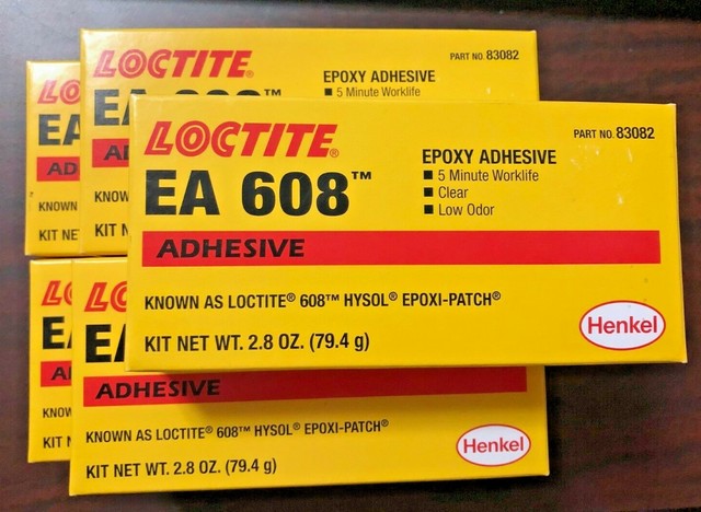 Loctite 608 Clear Hysol High Strength Epoxy Adhesive 2.8 Oz Kit 83082 ...