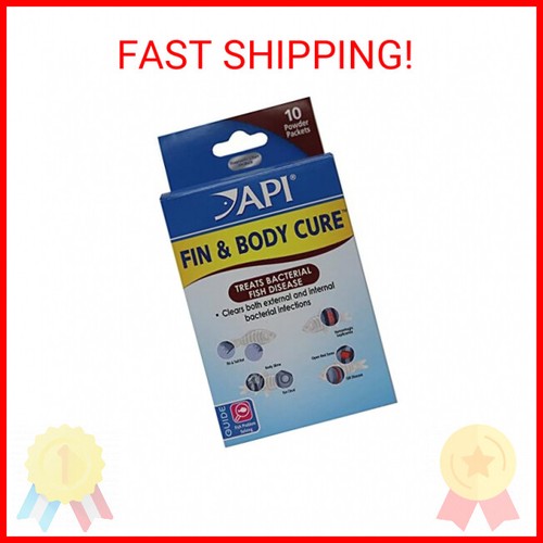 API FIN & BODY CURE Freshwater Fish Powder Medication 10-Count Box | eBay