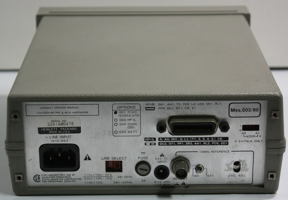 Agilent/HP 5384A with 001 opt Frequency Counter | eBay