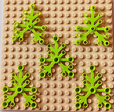 Lego Leaves 6x5 Lime Green Leaf Tree Landscaping Foliage Decorating NEW ...