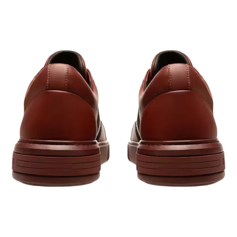Bally Moony 6239623 Men's Heritage Red Calf Plain Leather Sneakers MSRP ...