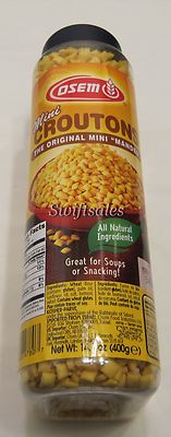 OSEM / GEFEN Mini Croutons - 14.1oz 400g Kosher Soup Mandel - Fresh ...