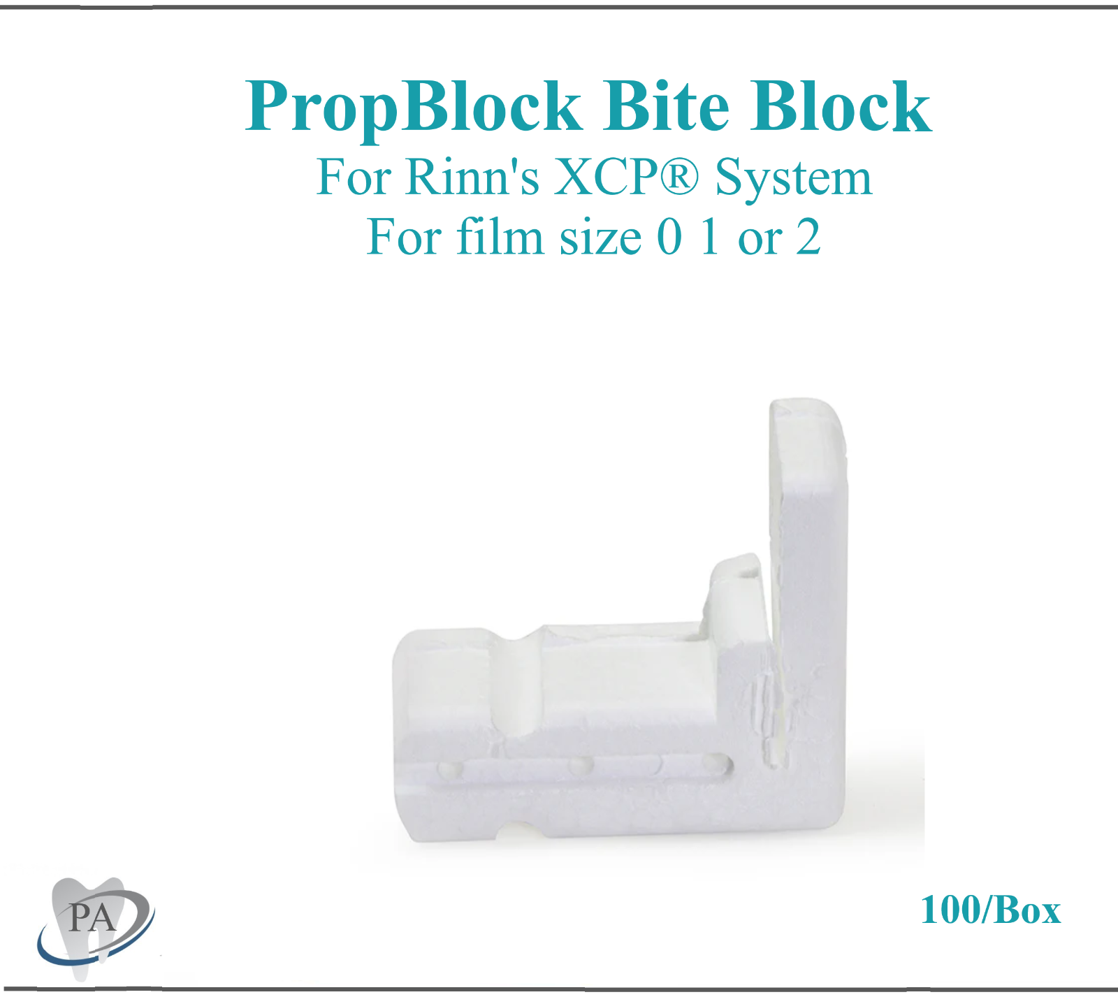 Dental X- Ray Rinn XCP Film Bite Blocks, Disposable Holds size #0, #1 ...