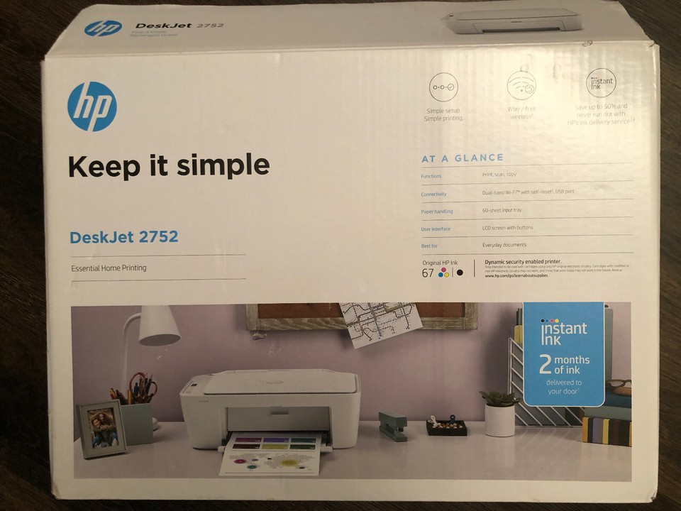 Hewlett Packard HP DeskJet 2752 Wireless All-in-one Color Printer ...