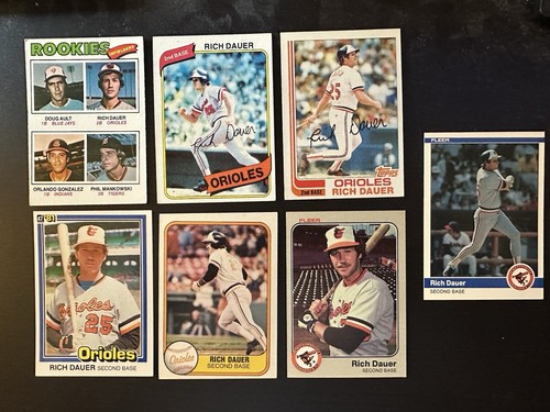 1977 Topps ROOKIES RC Rich Dauer 1980 1981 1982 1983 1984 Baltimore ...