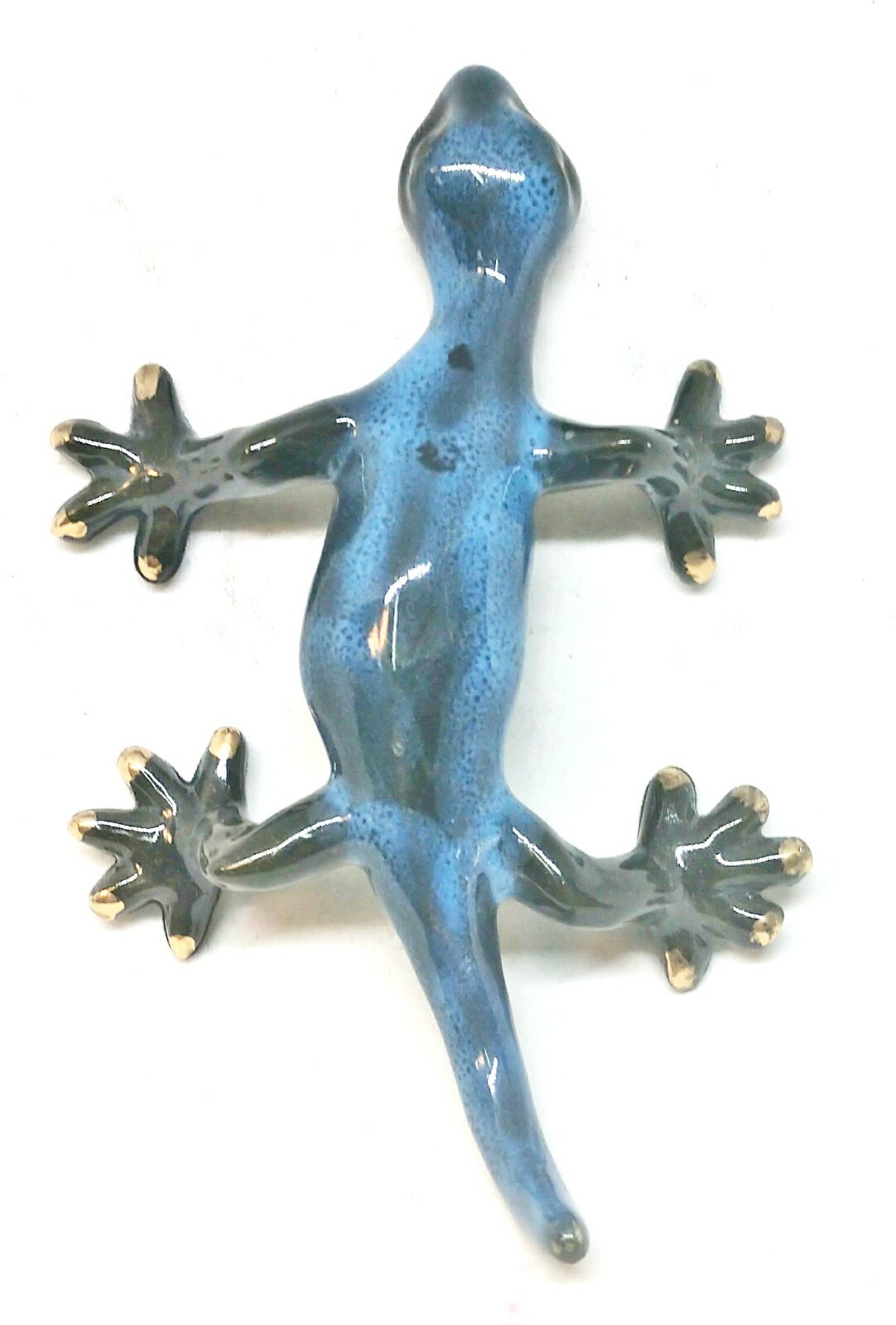 Golden Pond Collection 5 Inch Blue Small Gecko Ceramic Figurine | eBay