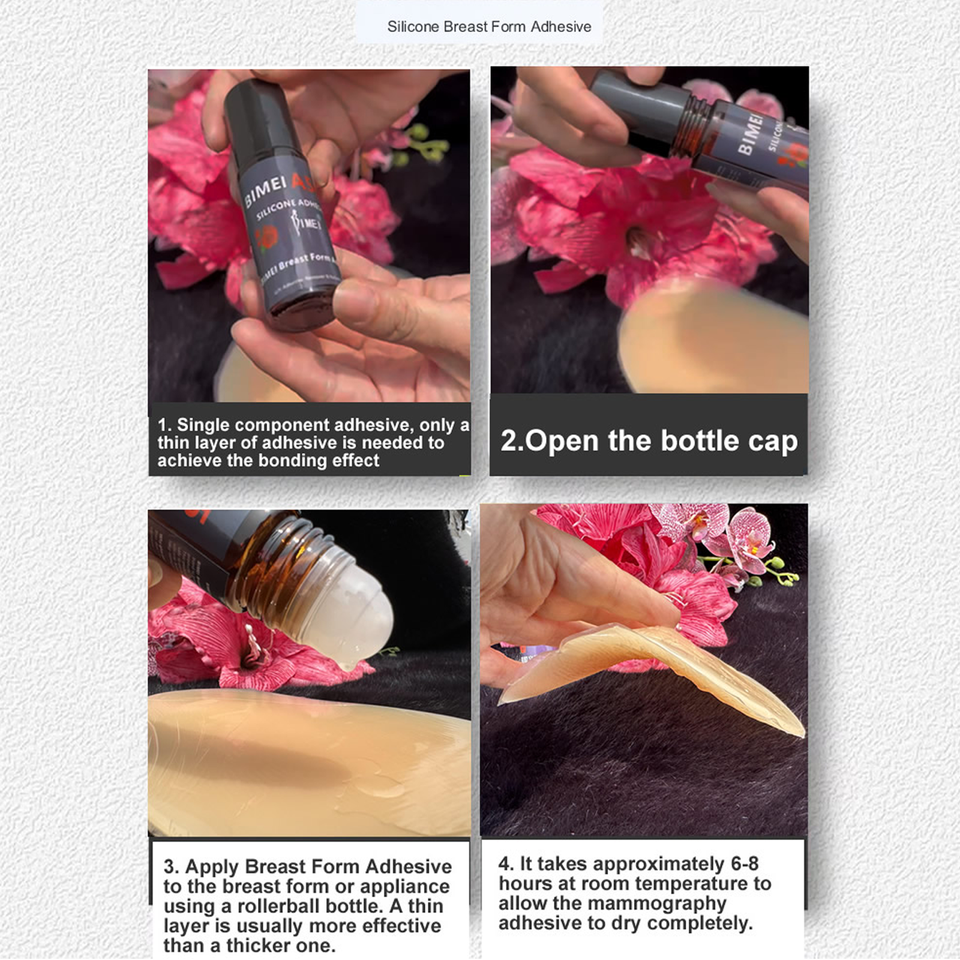BIMEI Breast Form Adhesive Glue Strength to go Braless Silicone ...