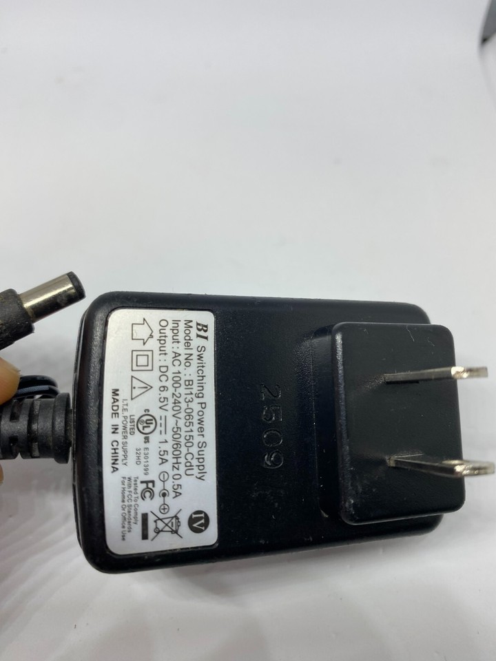 BI AC Power Supply Adapter Model: BI13-065150-CdU Output: 6.5V DC 1.5A ...