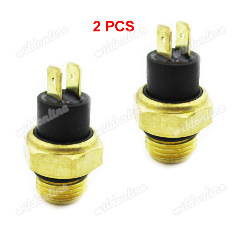 2x M16 Radiator Thermal Fan Switch For 250cc Water Cooled ATV 4 Wheeler ...