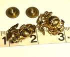US Marine Corps Left & Right Cap Gold Emblem WW 2 USMC Lapel / Hat Pin ...