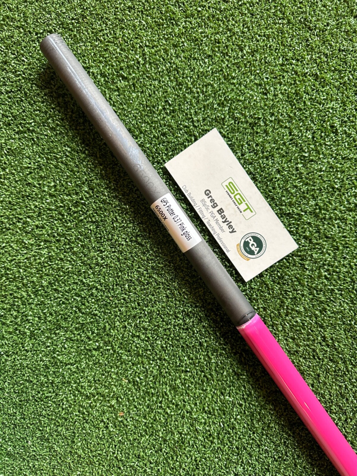 KBS Tour Graphite Putter Shaft GPS Straight Stepless .370 Parallel Pink ...