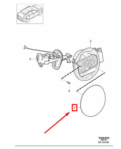 VOLVO XC60 MK1 Tankklappe 31440250 NEU ORIGINAL | eBay