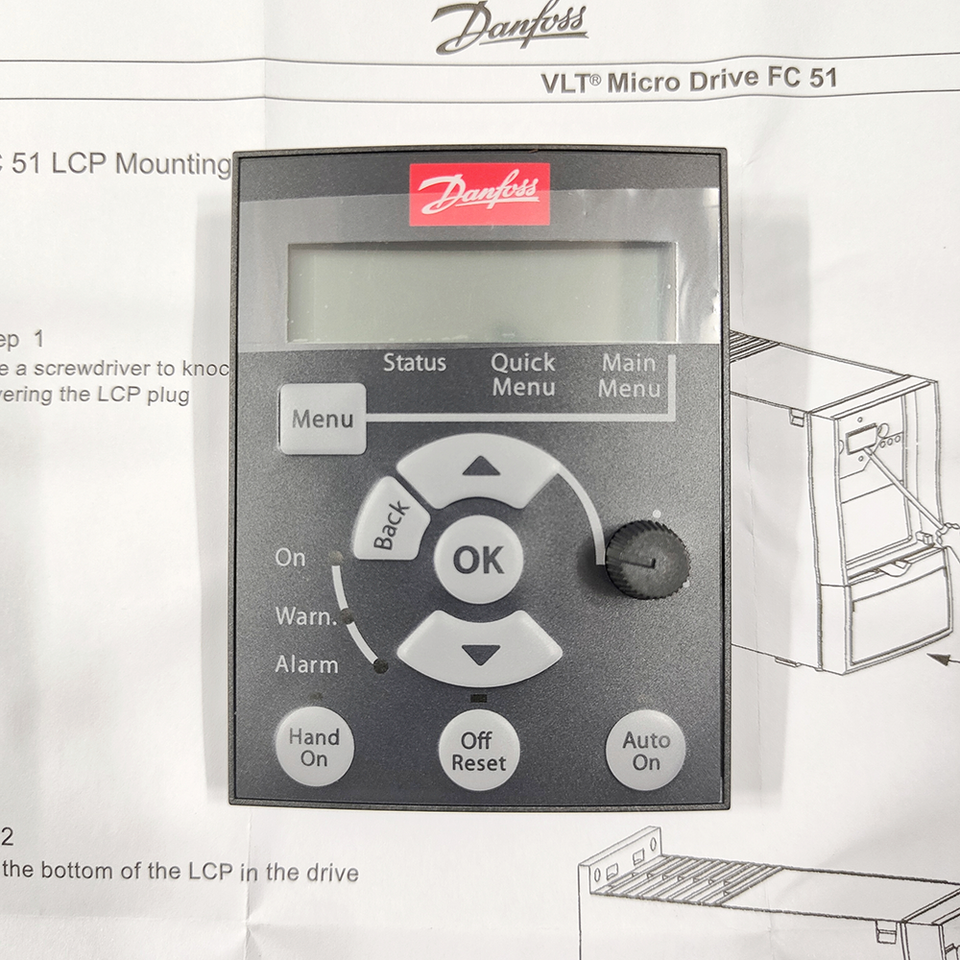 1PC-Danfoss 132B0101 VLT Control Panel LCP 12, w. potmeter-NEW | eBay ...