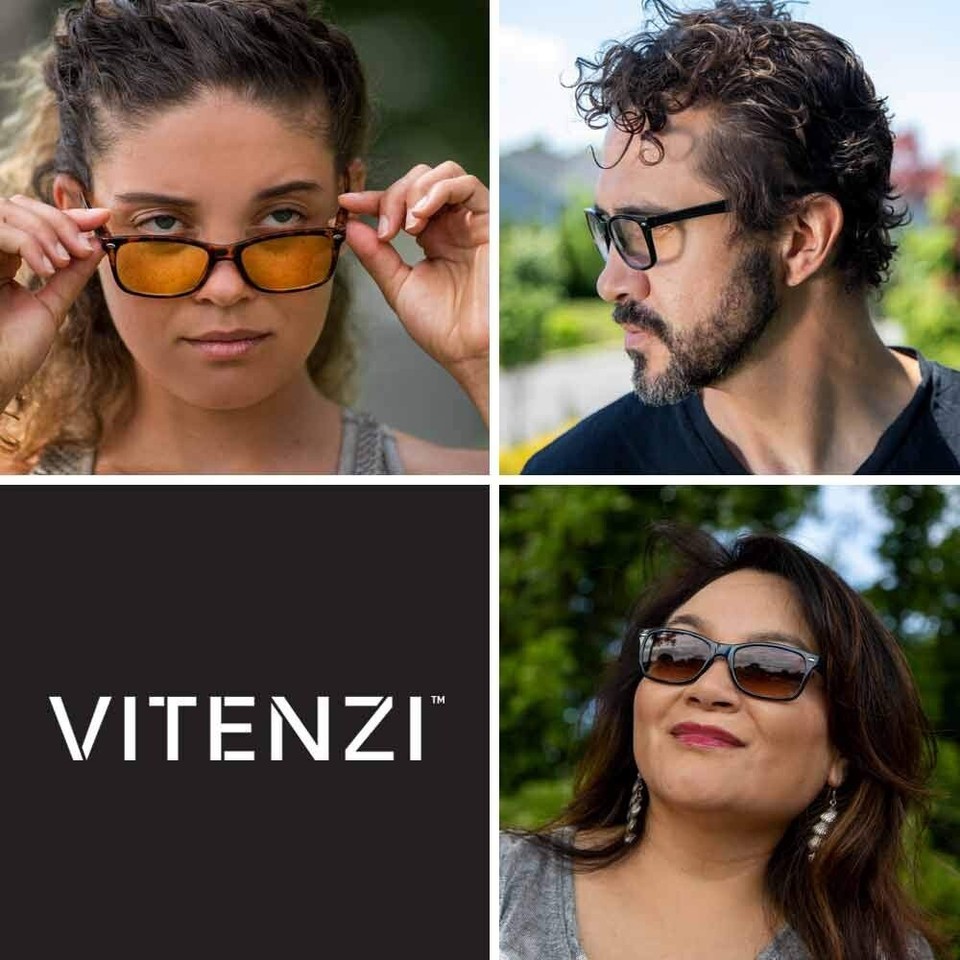 VITENZI Bifocal Sunglasses for Men and Women Retro Reading Sun Tinted ...
