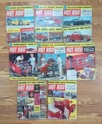 Hot Rod Magazines 1960 Lot Of 8 Rare Vintage | eBay