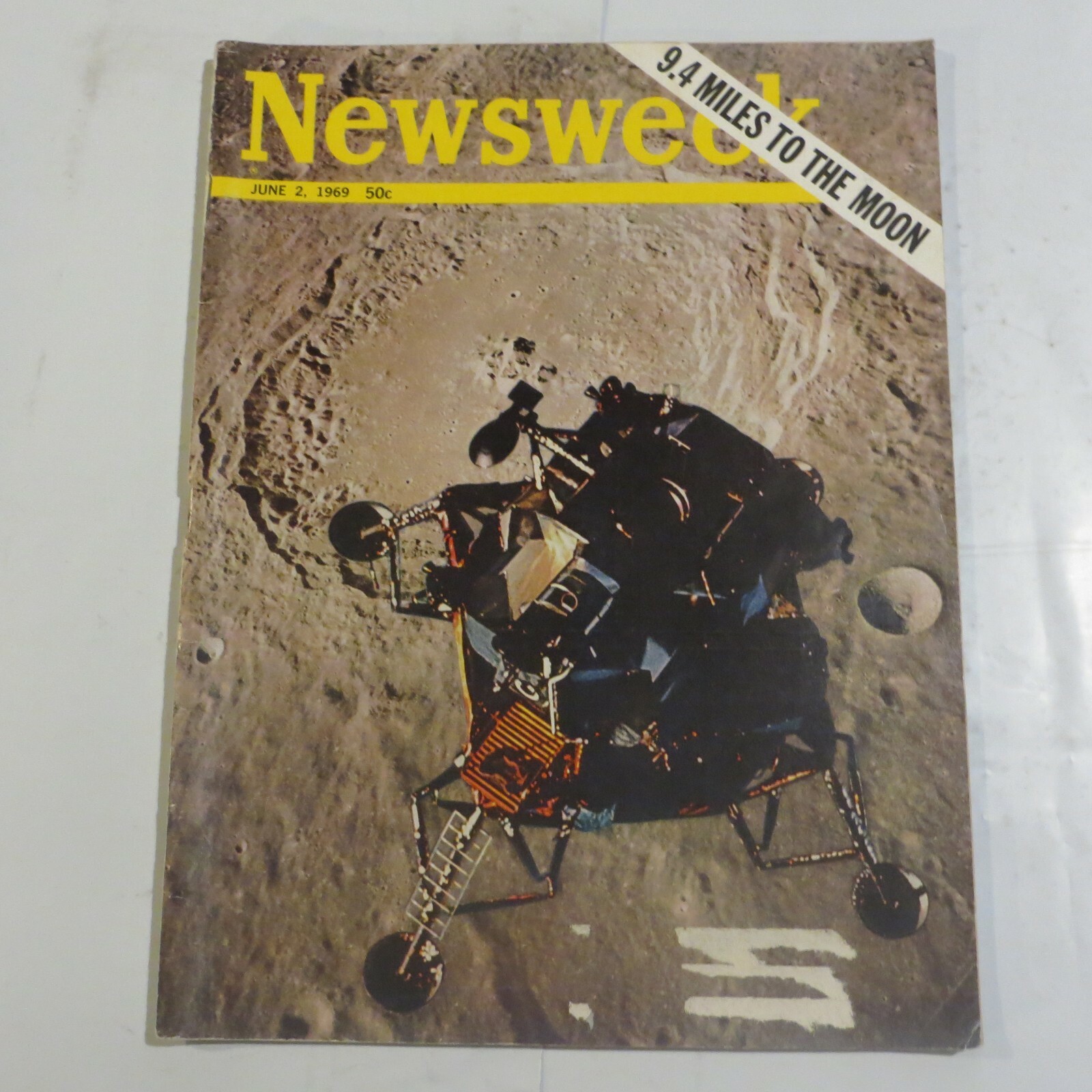 Newsweek - "9.4 Miles To The Moon" - June 2, 1969 I1 | eBay